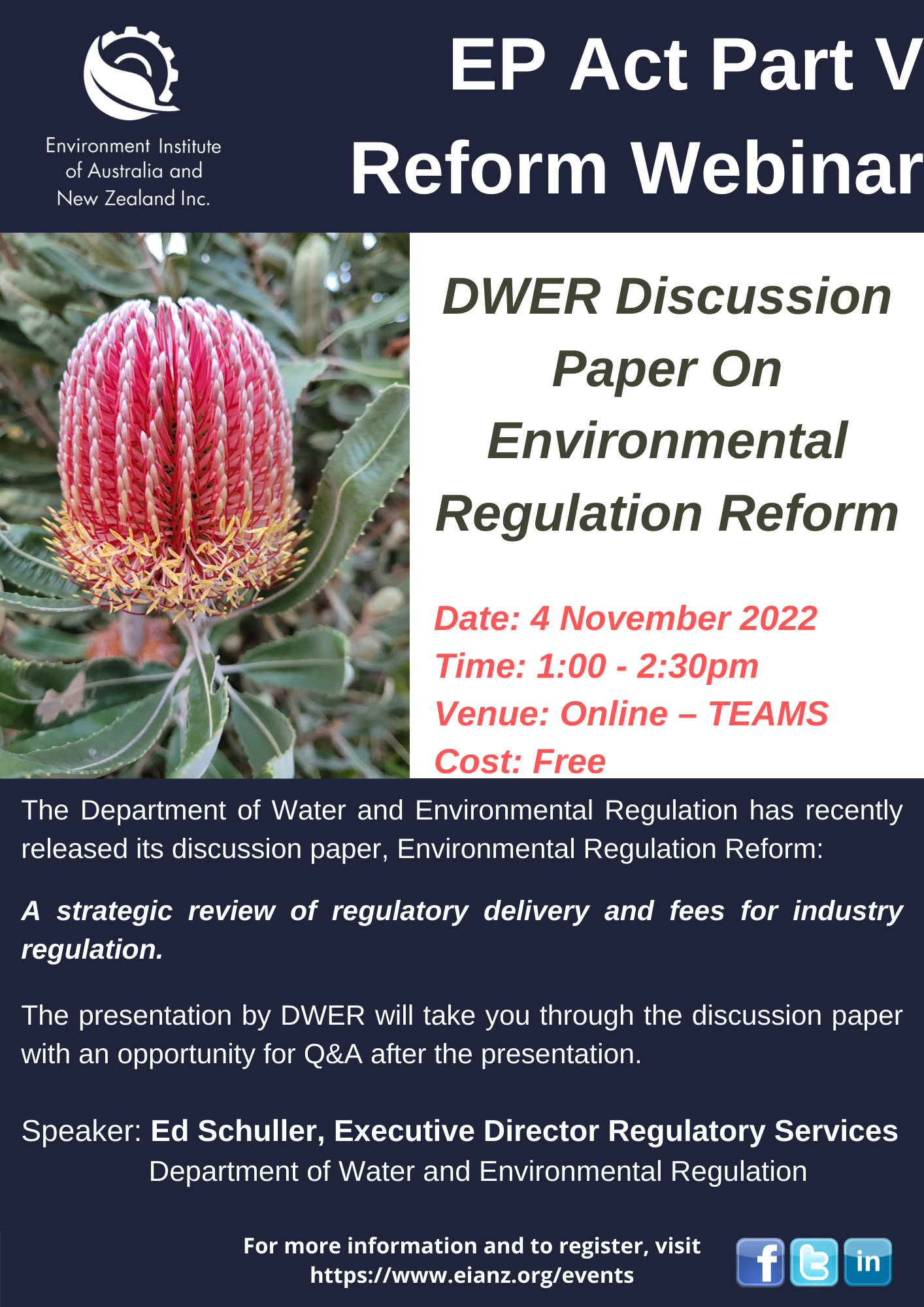WA | EP Act Part V Reform Webinar - Environment Institute of Australia ...